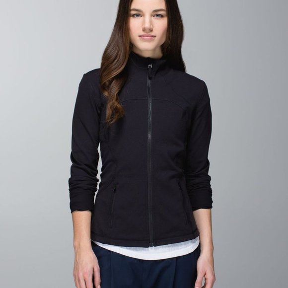 lululemon athletica | Jackets & Coats | Lululemon Forme Jacket Black ...